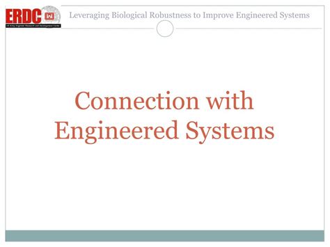 PPT Leveraging Biological Robustness To Improve Engineered Systems PowerPoint Presentation