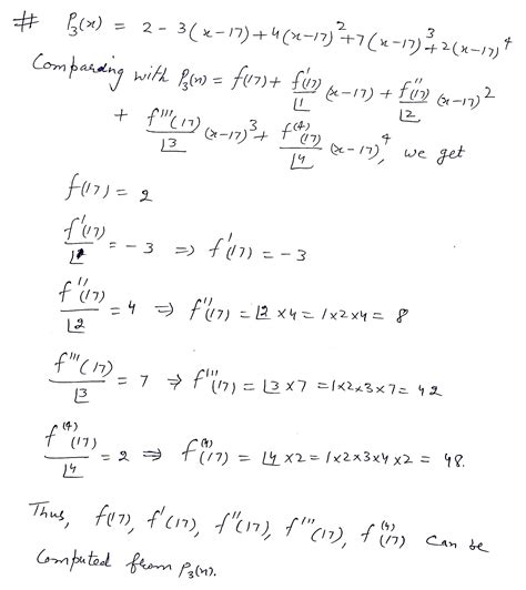 Solved Exercise Suppose That Fx Is An Infinitely Differentiable
