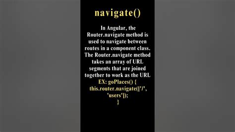 What Is Navigate And Navigatebyurl In Angular Angular