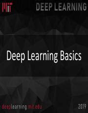 Deep Learning Basics Pdf Deep Learning Basics Deep Learning In One Slide What Is It Extract