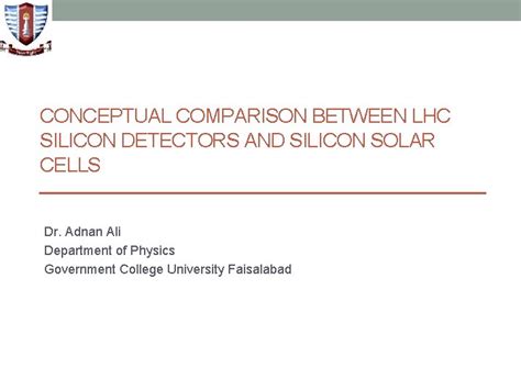 Conceptual Comparison Between Lhc Silicon Detectors And Silicon