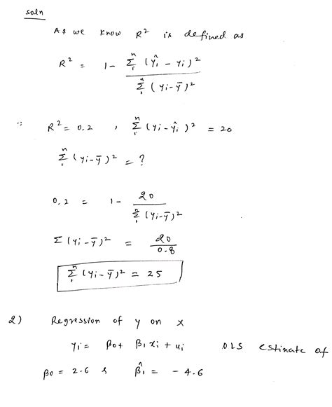 [solved] question 7 1 point in a simple linear regression model