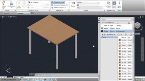 AutoCAD D Tutorial Draw A Table YouTube
