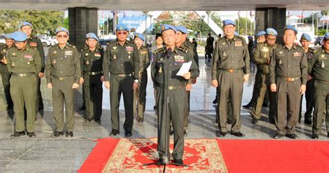 កងអនុសេនាធំអាវុធហត្ថលេខ១៧១ បានធ្វើមាតុភូមិនិវត្តន៍មកដល់ប្រទេសកម្ពុជាវិញ ប្រកបដោយសុវត្ថិភាព