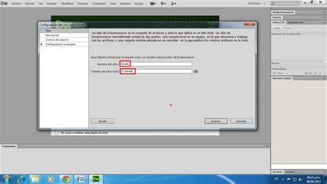 Tutoriales Configurar Dreamweaver CS6