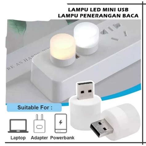 Jual Lampu Mini Led Usb Eye Lampu Tidur Mini Travel Lampu Baca Belajar