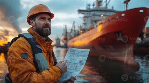 Marine Insurance Claim Process Illustrated With An Agent Assisting A