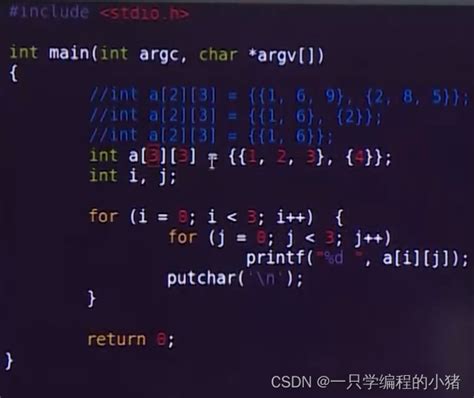 c语言一维与二维数组详解及实例 csdn博客