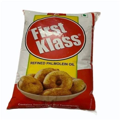 First Klass Refined Palmolein Oil Packaging Type Packet Packaging Size 870g At Rs 93pack In