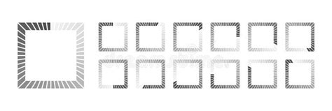 Circular Loading Buffering Icons Vector Stock Illustration