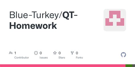 Github Blue Turkey Qt Homework