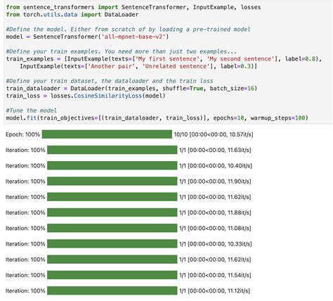 Python Training Sentence Transformers With