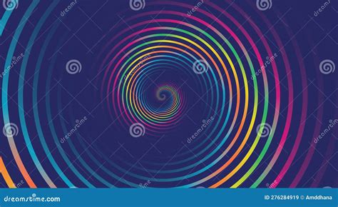 Vortex Vector Perspective Curved Grid Wireframe Abstract Tunnel 3d