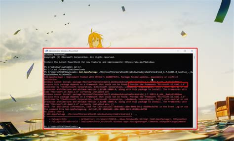 cara mengatasi error saat menginstall windows subsystem for android