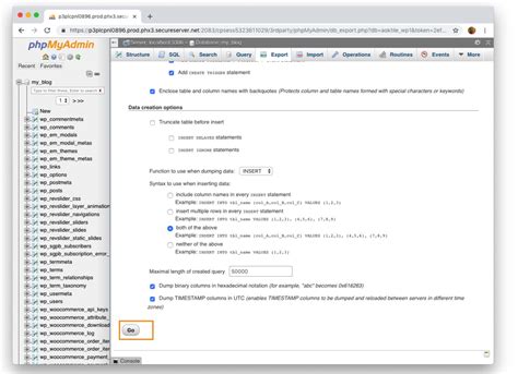 hướng dẫn backup database mysql Đơn giản bkns