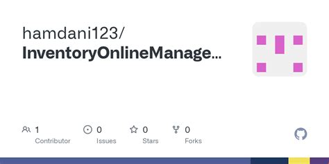 Github Hamdani Inventoryonlinemanagementsystem