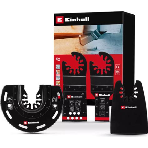 Einhell 4 Piece Ois Oscillating Multi Tool Accessory Set Omt Accessory Sets