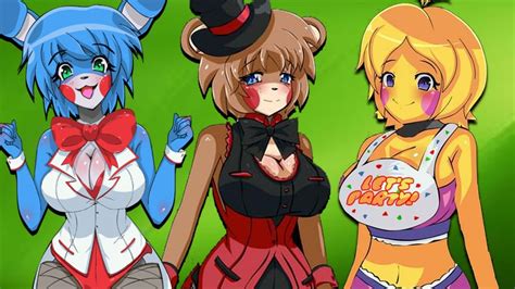 Fnia Animatronics Girls Are Back Fnia The Golden Age Reimagined