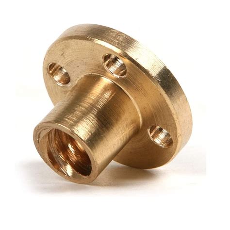 Tr8x8 Acme Brass Nut Orange 3d