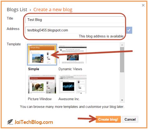 How To Create Blog In Blogger ~ Dailyinfoview