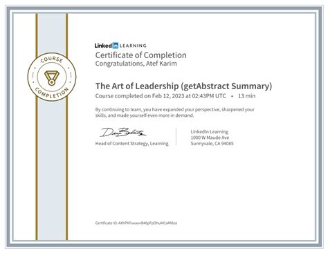 atef karim on linkedin certificate of completion