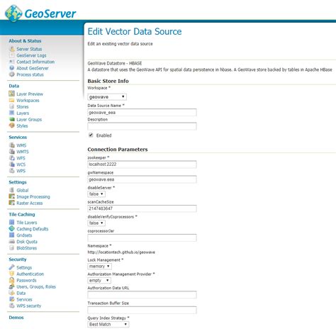 Gisconletras Testing Big Spatial Data Software Hadoop HBase GeoWave GeoServer Without