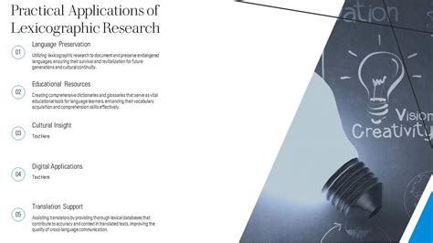 Practical Applications Of Lexicographic Research Lexicography PPT Presentation ST AI SS PPT