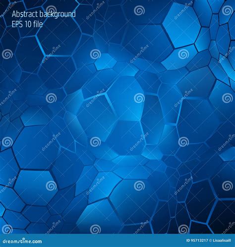 Vector Abstract Hexagon Geometrical Background Technology Pattern With Shiny Hexagon Forms