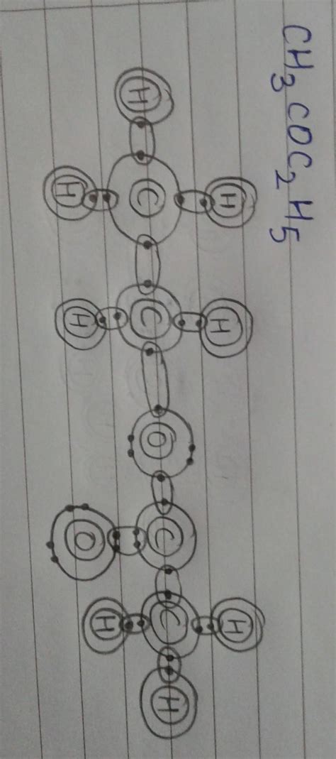 Draw the structure of Butanone molecule, CH3COC2H5. - Brainly.in