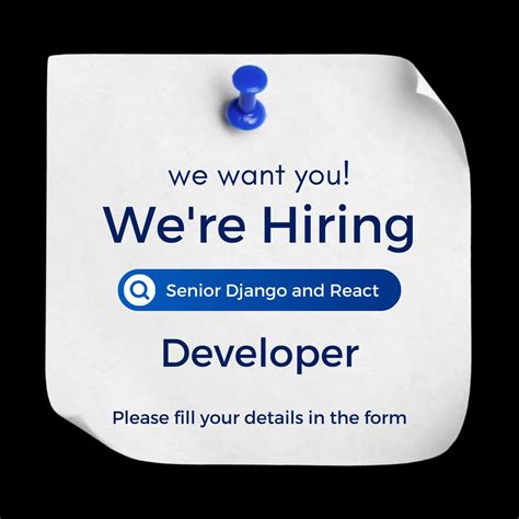 Ayyan Inam On Linkedin Attention Django And React Developers We Are Hiring A Django And React