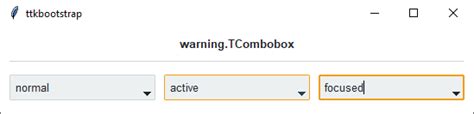 Combobox Ttkbootstrap Documentation