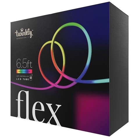 Twinkly Flex App Controlled Rgb Led Light Tube 65 Feet Flexible Design Decorative Effects