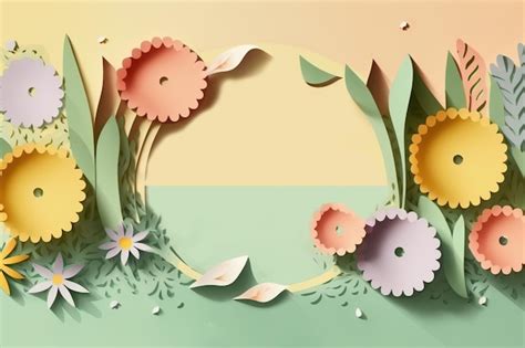 Premium Ai Image Spring Greeting Card Generative Ai Illustration