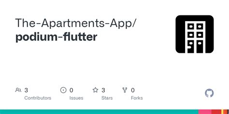 GitHub The Apartments App Podium Flutter