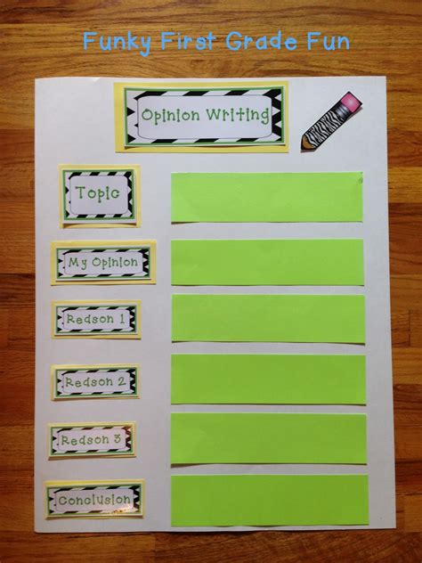 Funky First Grade Fun Opinion Writing Common Core