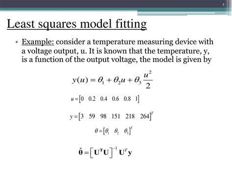 Ppt Parameter Estimation Using Least Squares Powerpoint Presentation Id 2675667