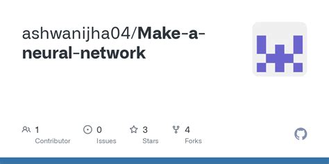 GitHub Ashwanijha Make A Neural Network