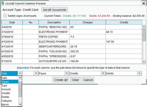 csv2qif convert moneythumb
