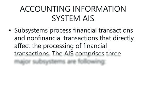 Solution Accounting Information System Ais Complete Presentation In