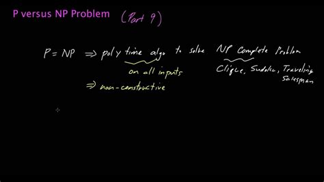 The P Versus Np Problem Part 9 Youtube