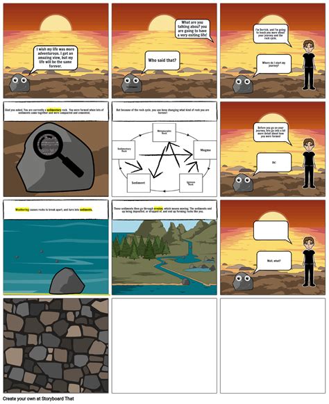 Rock Cycle Comic Strip Examples