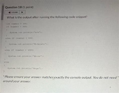 Solved What Will Be The Output Of The Following Code