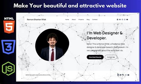 Build Interactive Responsive Websites With Html Css Javascript By Remonrifat Fiverr