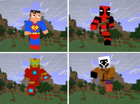 ‘minecraft Fans Build Custom Comic Book Skins Aplenty [video] Custom