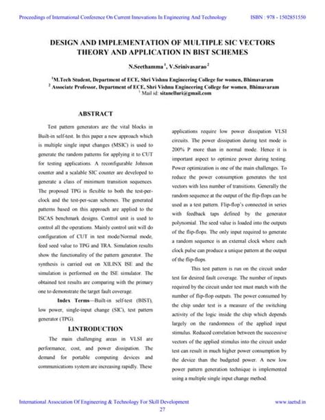Iaetsd Design And Implementation Of Multiple Sic Vectors Pdf