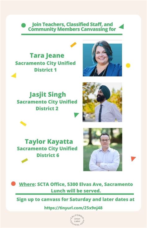 Scta Bugcanvassing Flyer Sg Sacramento City Teachers Association