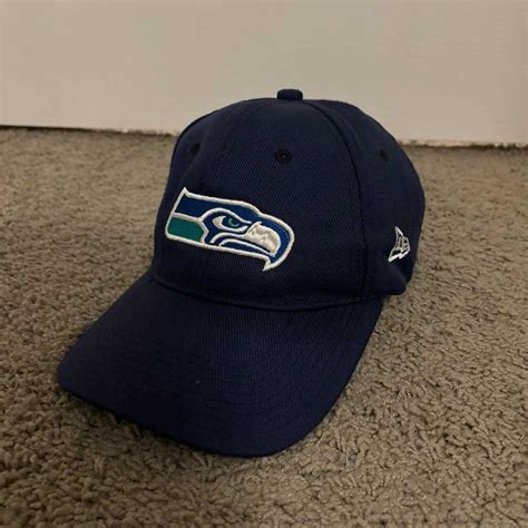 Vintage New Era Seattle Seahawks Logo Hat Velcro Clos Gem