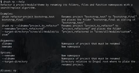 drush refactor project