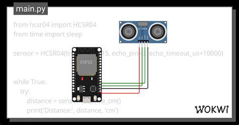 Ejemploultrasonico Wokwi Esp32 Stm32 Arduino Simulator