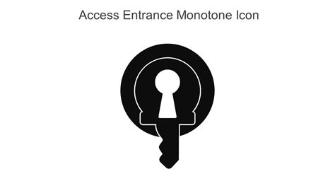Access Entrance Monotone Icon In Powerpoint Pptx Png And Editable Eps